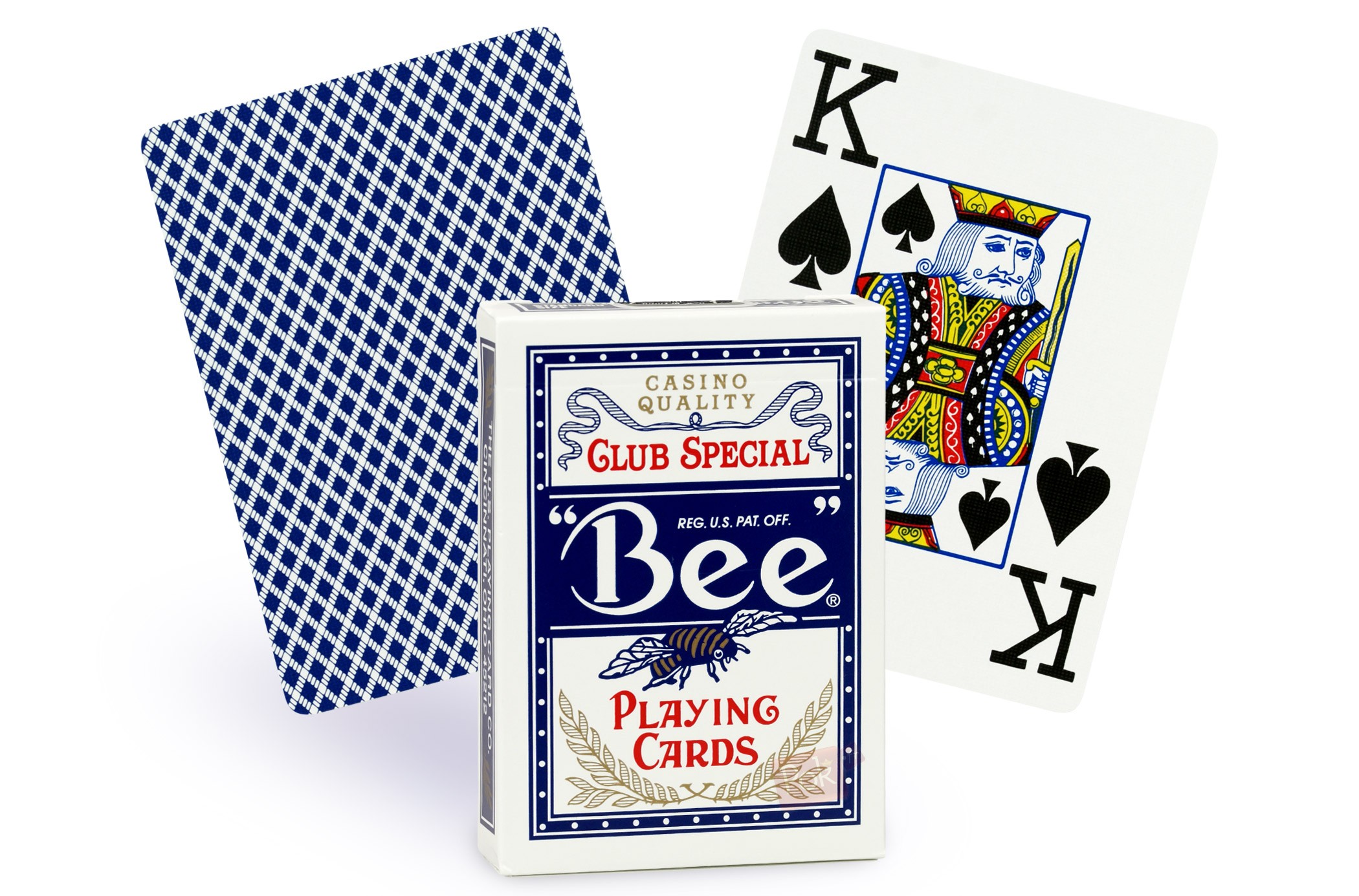 Cartes de poker Bee Poker Jumbo bleu